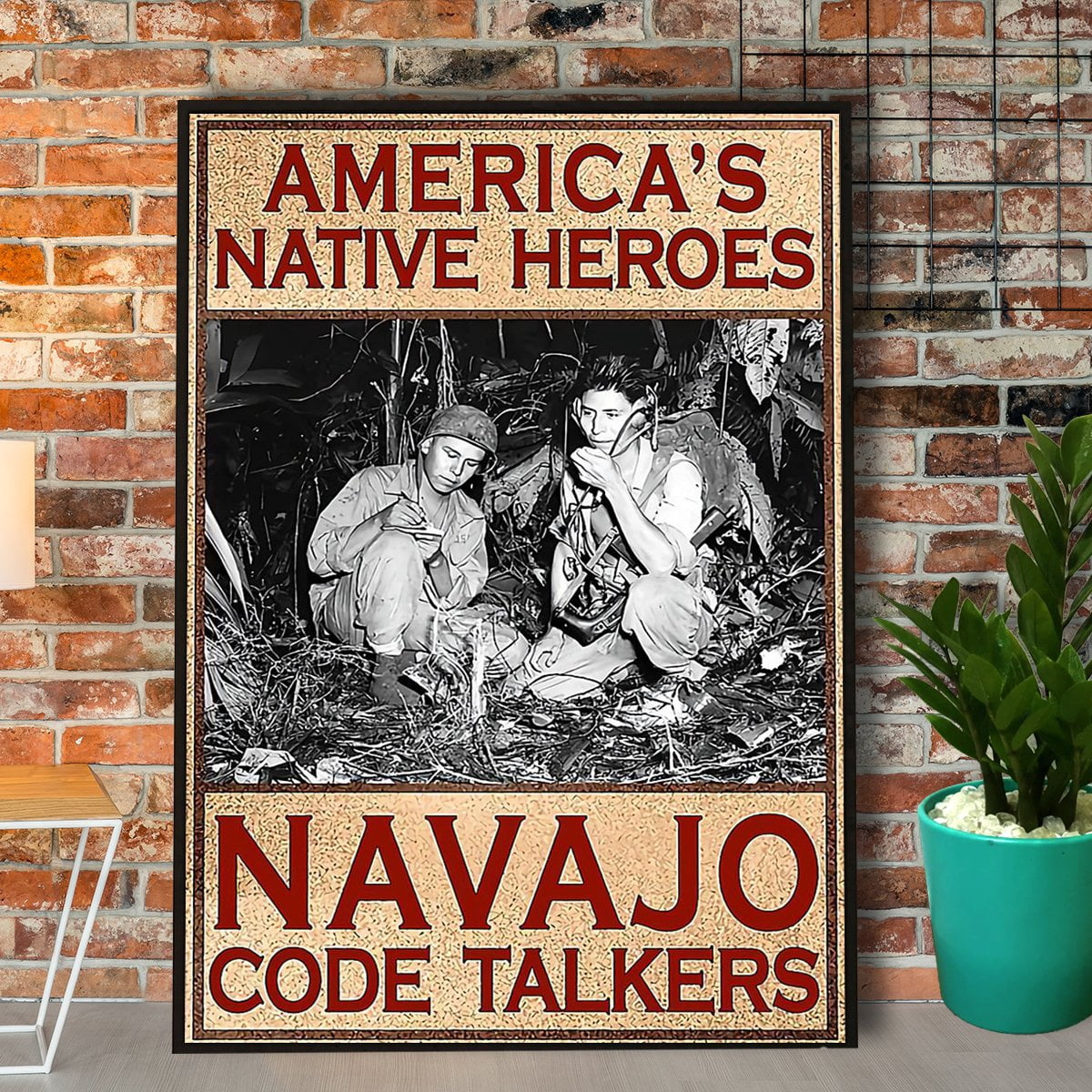 American'S Native Heroes Navajo Code Talkers Paper Poster No Frame ...
