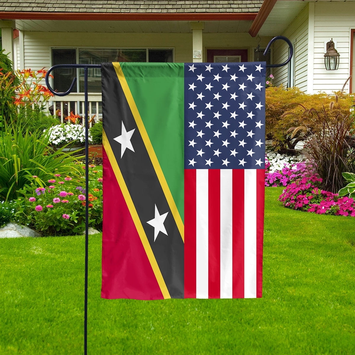 American Saint Kitts And Nevis Flag Kittitian And Nevisian Friendship U ...