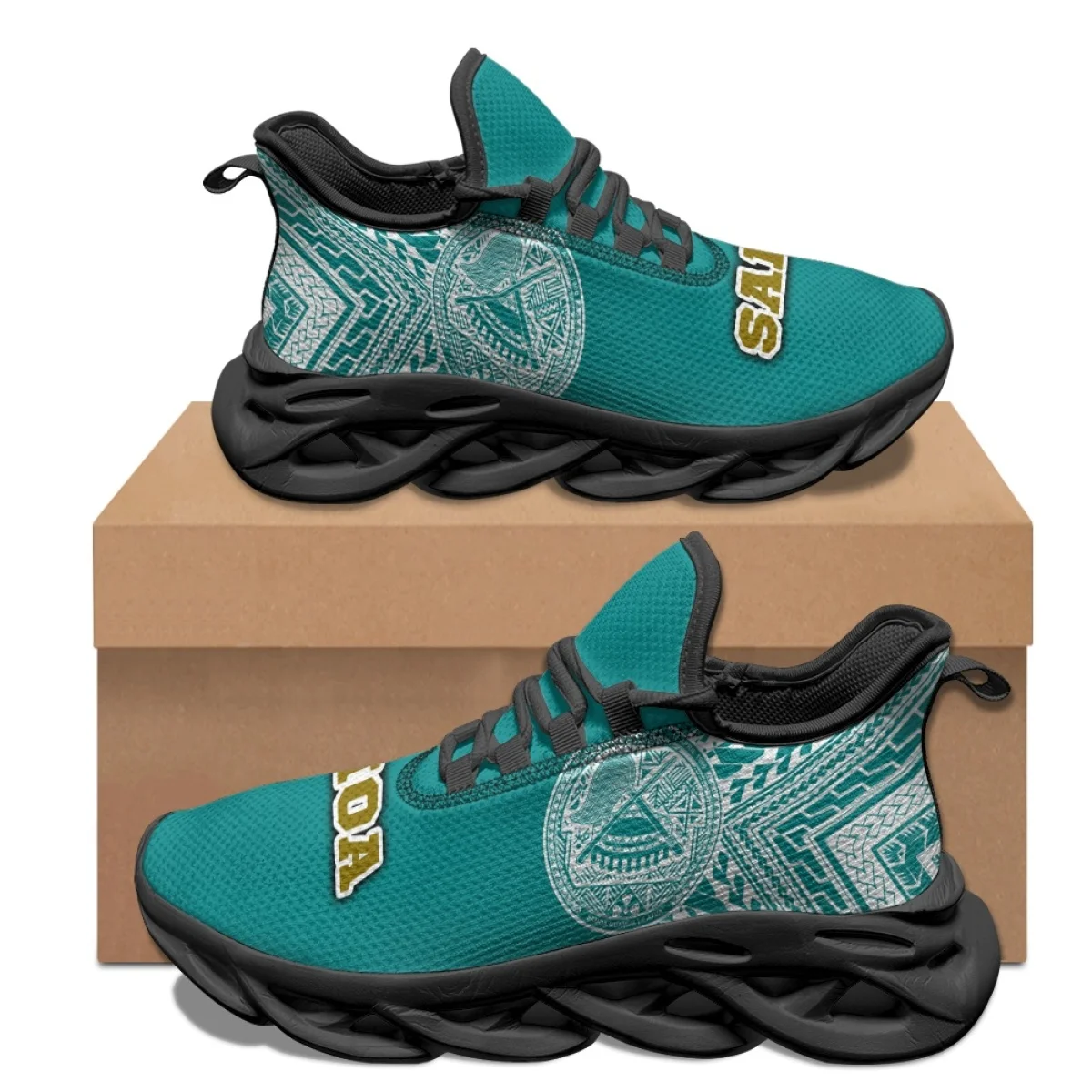 American Samoa Athletic Sneakers Polynesian Tattoo Designer Students ...