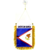 American Samoa Mini Banner 4'' x 6'' special car - Walmart.com