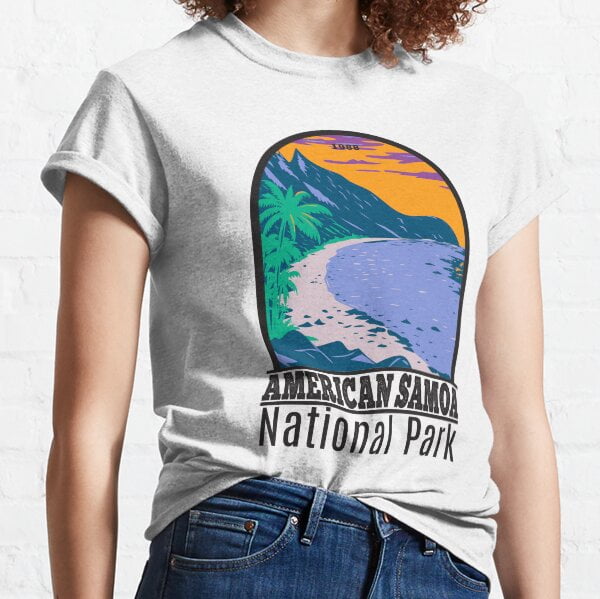 American Samoa National Park Ofu Beach Classic T-shirt - Walmart.com