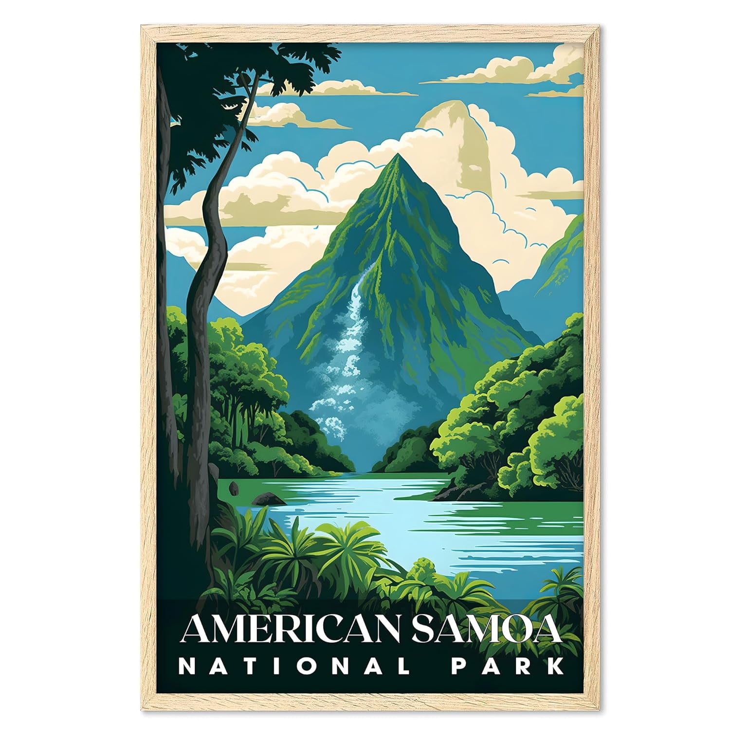 American Samoa National Park, National Parks Wall Poster, American ...