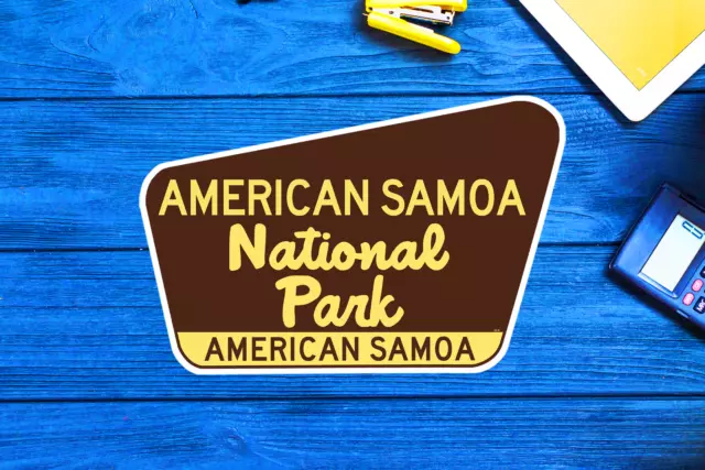 American Samoa National Park Travel Sticker Decal Sticker Phone Decal ...