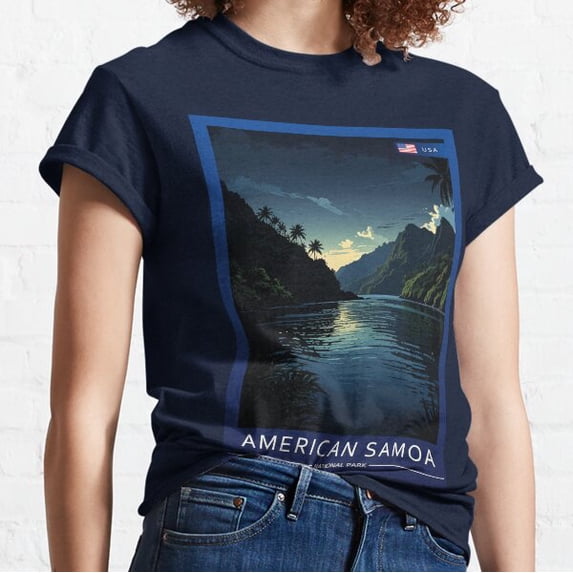 American Samoa National Park Usa Travel Classic T-shirt - Walmart.com
