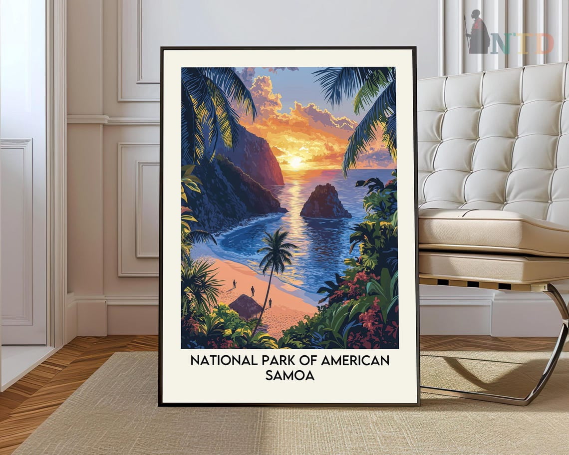 American Samoa Print, American Samoa Art, American Samoa Poster ...
