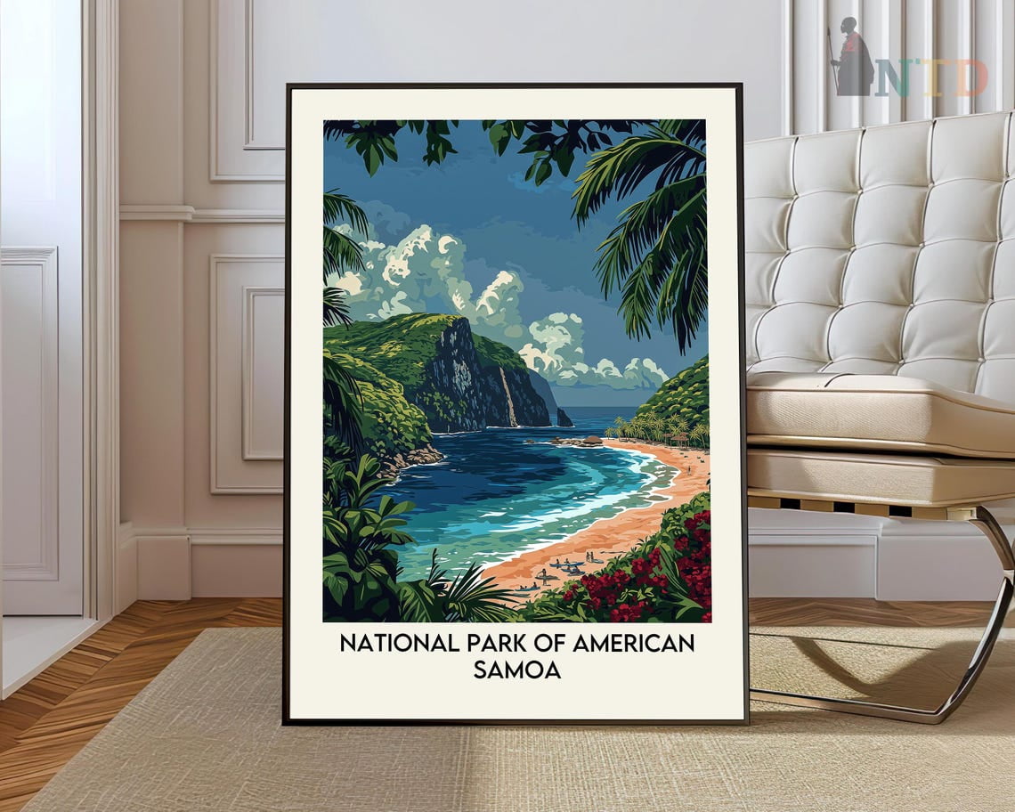 American Samoa Print, American Samoa Art, American Samoa Poster ...