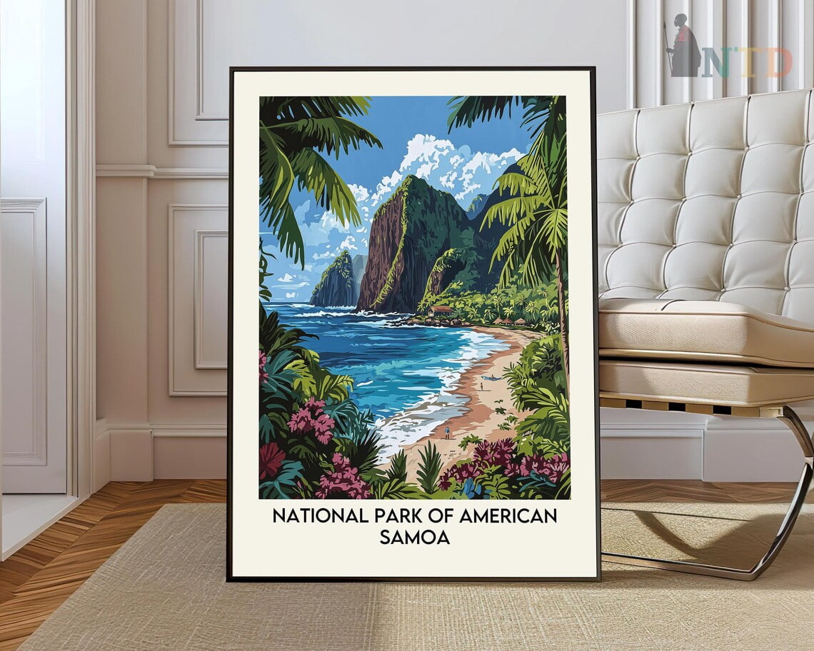 American Samoa Print, American Samoa Art, American Samoa Poster ...