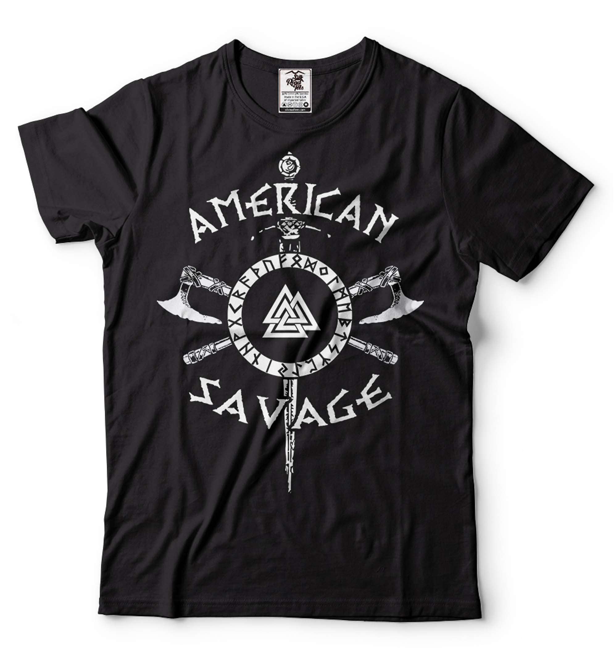 American Savage Shirt American Viking Shirt Viking Gift Viking Warrior ...