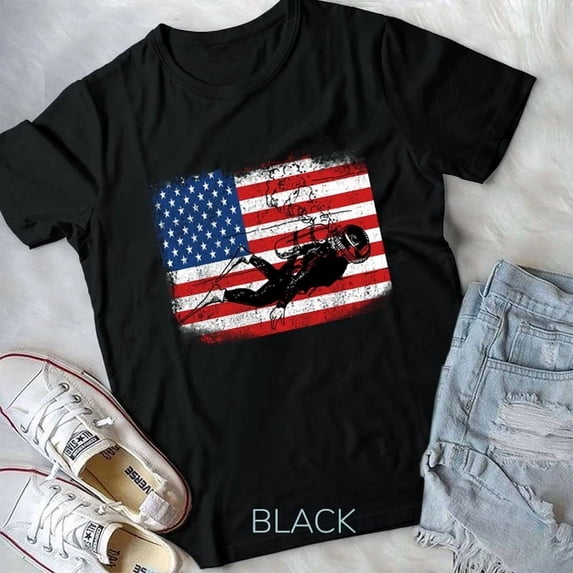 American Scuba Diving Usa Flag Unisex T-Shirt - Walmart.com