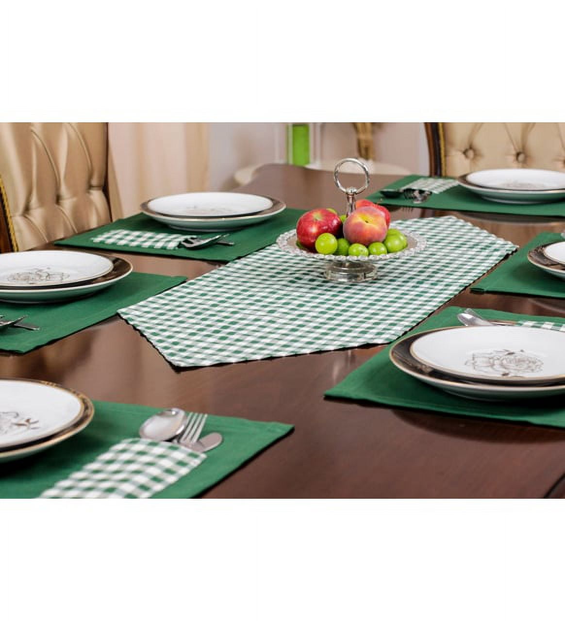 American Service Supla and Runner Set 8 Person Set Green Ekose Table ...