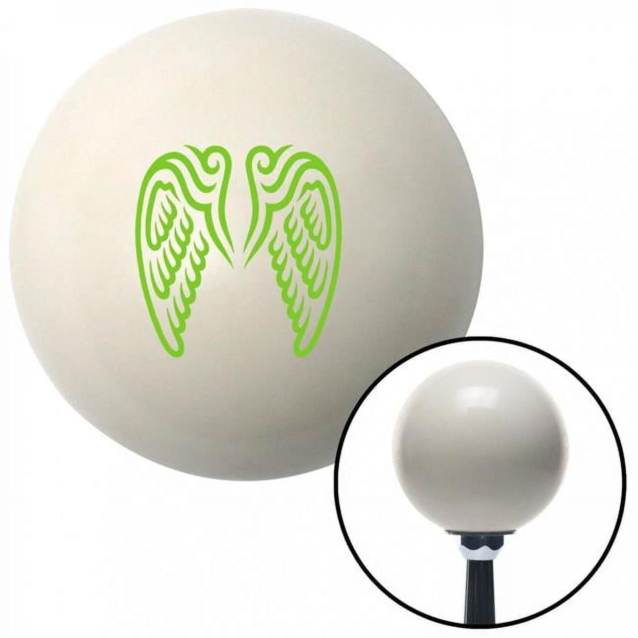 American Shifter Green Angel Wings Ivory Shift Knob with M16 x 1.5 ...