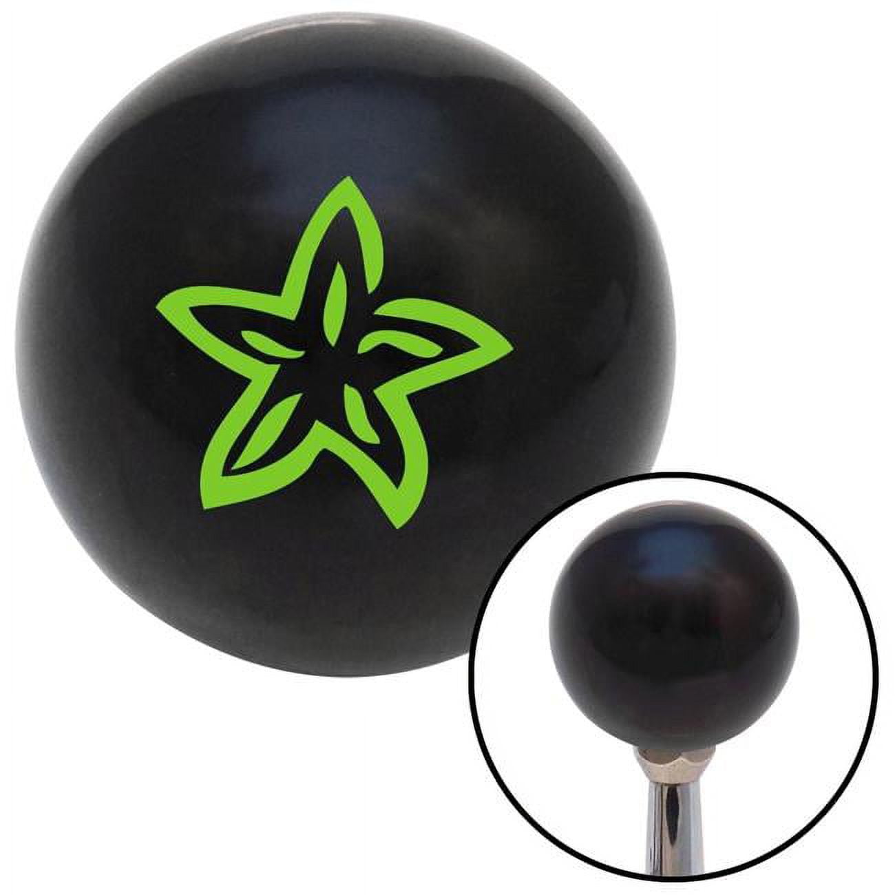 American Shifter Green Starfish Black Shift Knob with M16 x 1.5 Insert ...