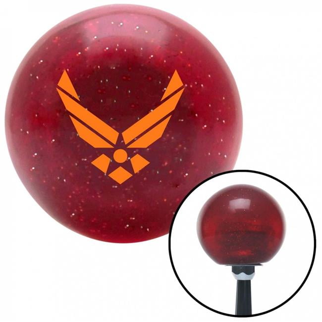 American Shifter 53690 Orange The Air Force Symbol Red Metal Flake ...
