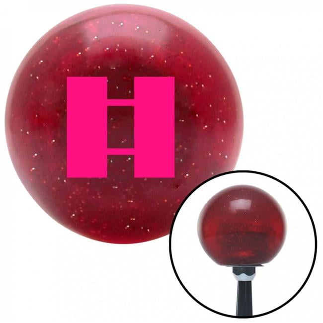 American Shifter 58069 Pink Captain Red Metal Flake Shift Knob with M16 ...