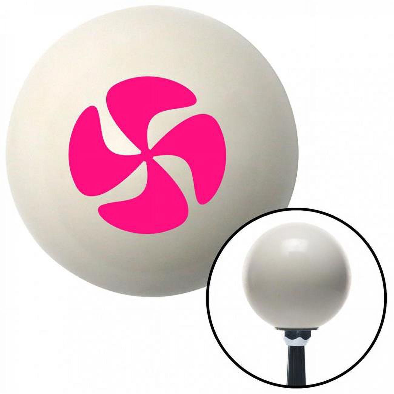 American Shifter Pink Swirling Fan Ivory Shift Knob with M16 x 1.5 ...