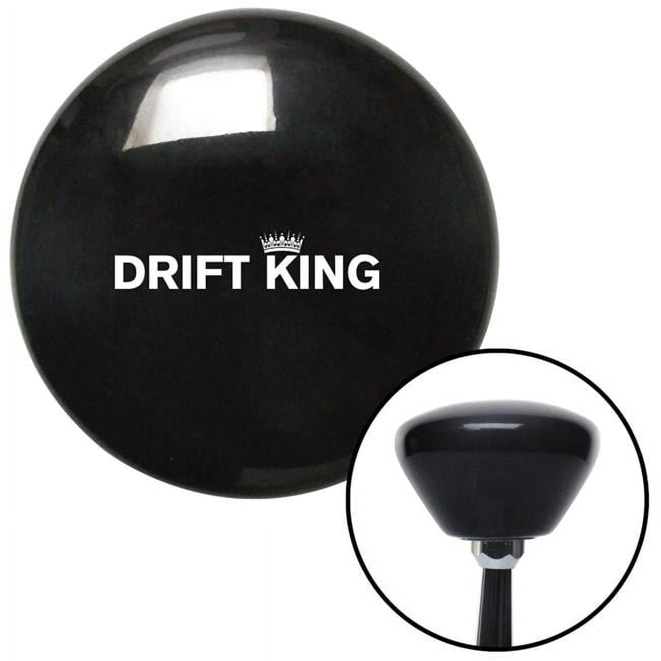 American Shifter White Drift King Black Retro Shift Knob with M16 x 1.5 ...