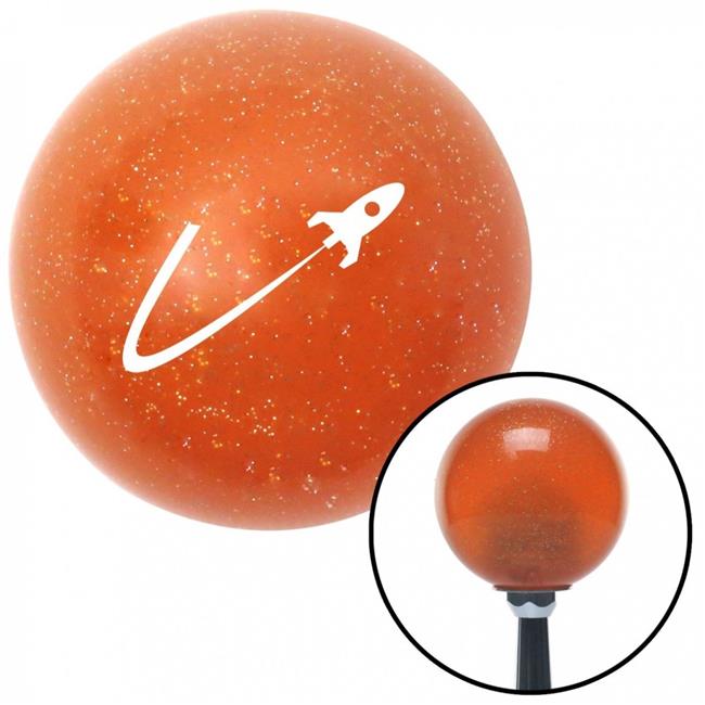 American Shifter 43247 White Space Ship In Flight Orange Metal Flake ...