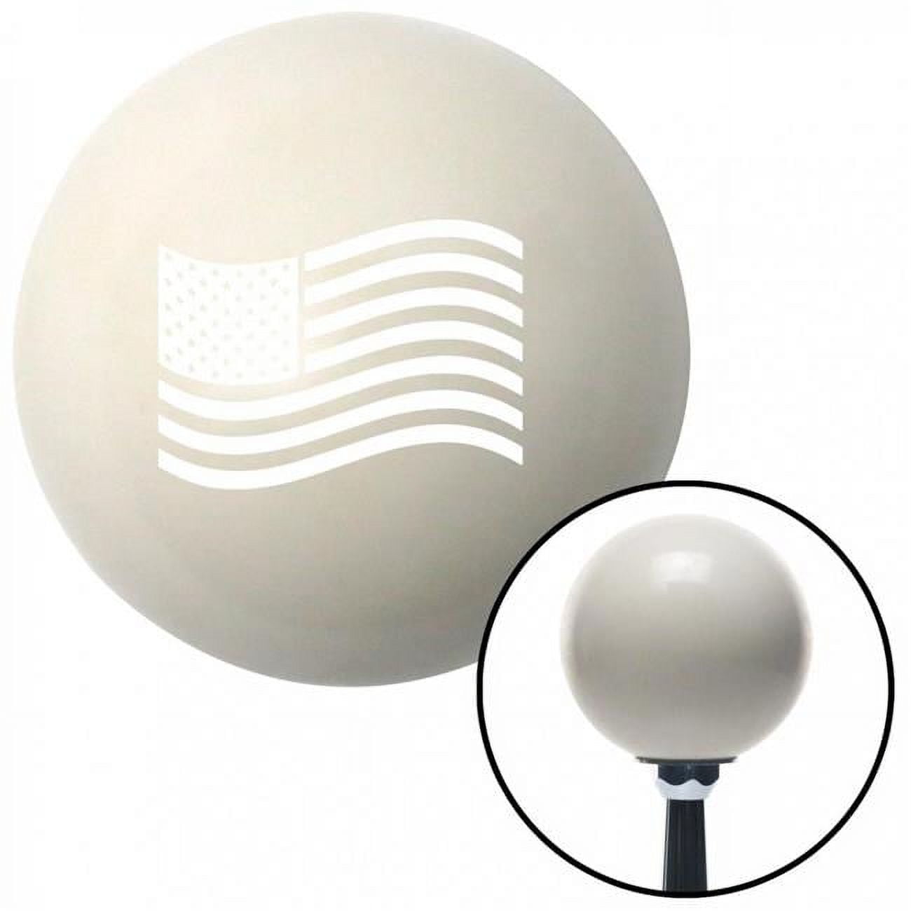American Shifter White US Flag Ivory Shift Knob with M16 x 1.5 Insert ...