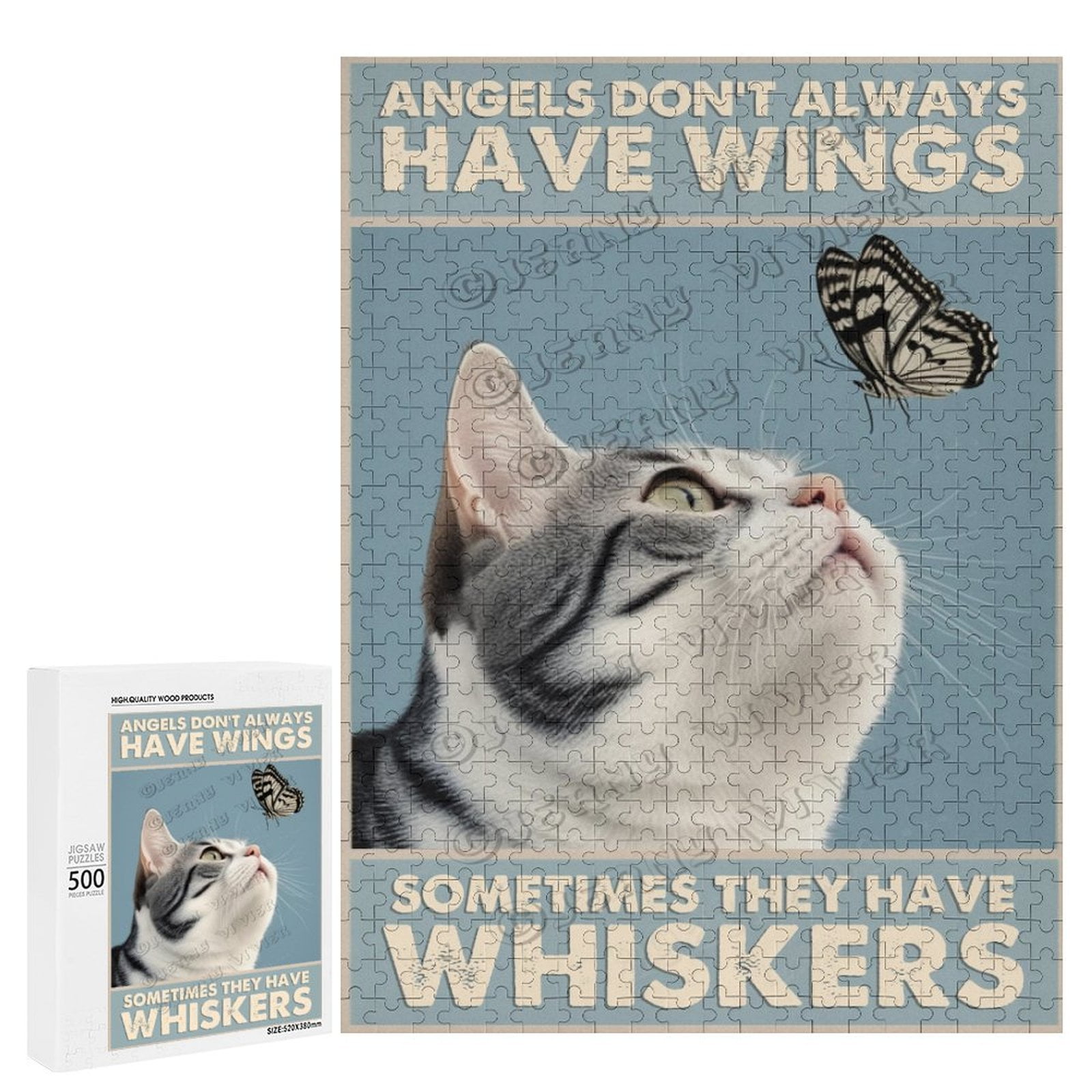 American Shorthair Cat 500 Piece Puzzle for Adults Kittens Jigsaw ...