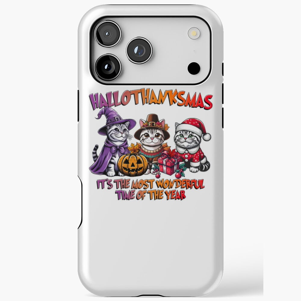 American Shorthair Cat Holiday Mix Design Phone Case Compatible across iPhone 11–17 Pro Max ...