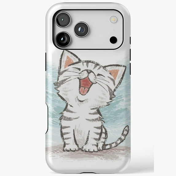 American Shorthair Happy Cat Cute Phone Cover for iPhone 11 12 13 14 15 ...