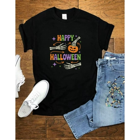 American Sign Language ASL Halloween Vibes Creepy Season Graphic Unisex ...