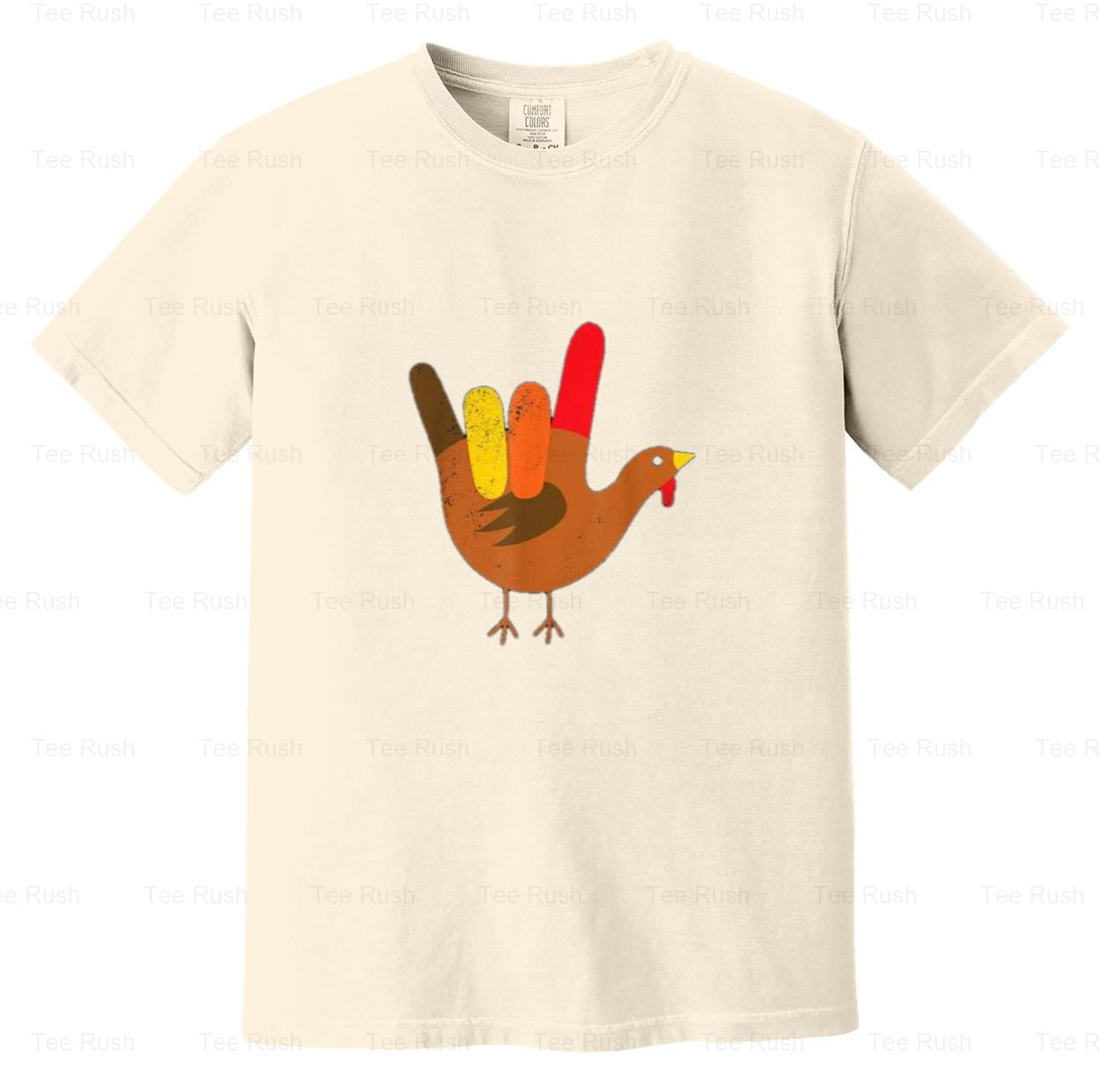 American Sign Language ASL I Love You Thanksgiving Turkey, Deaf, Hand ...