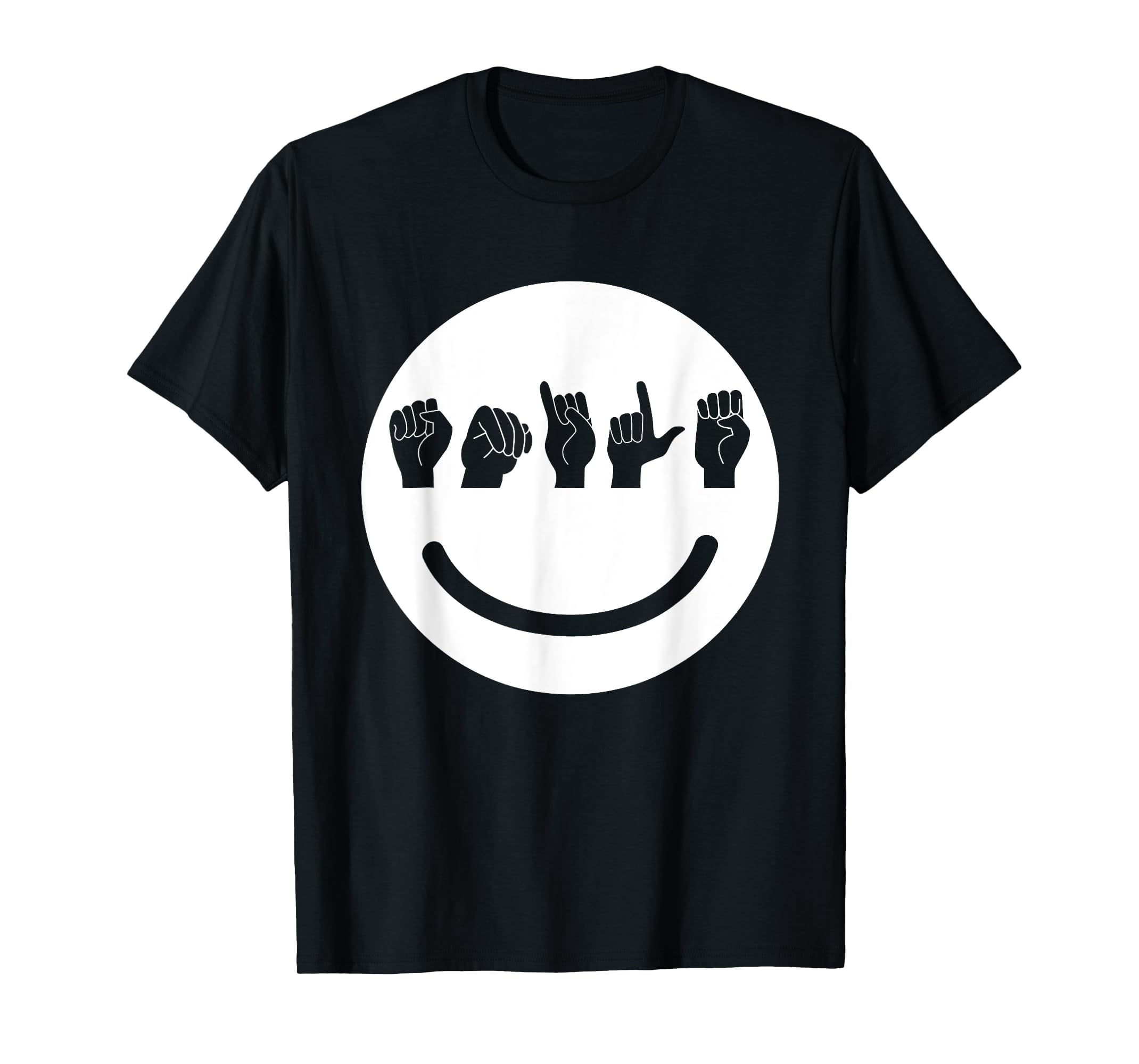 American Sign Language ASL Smile T-Shirt - Walmart.com