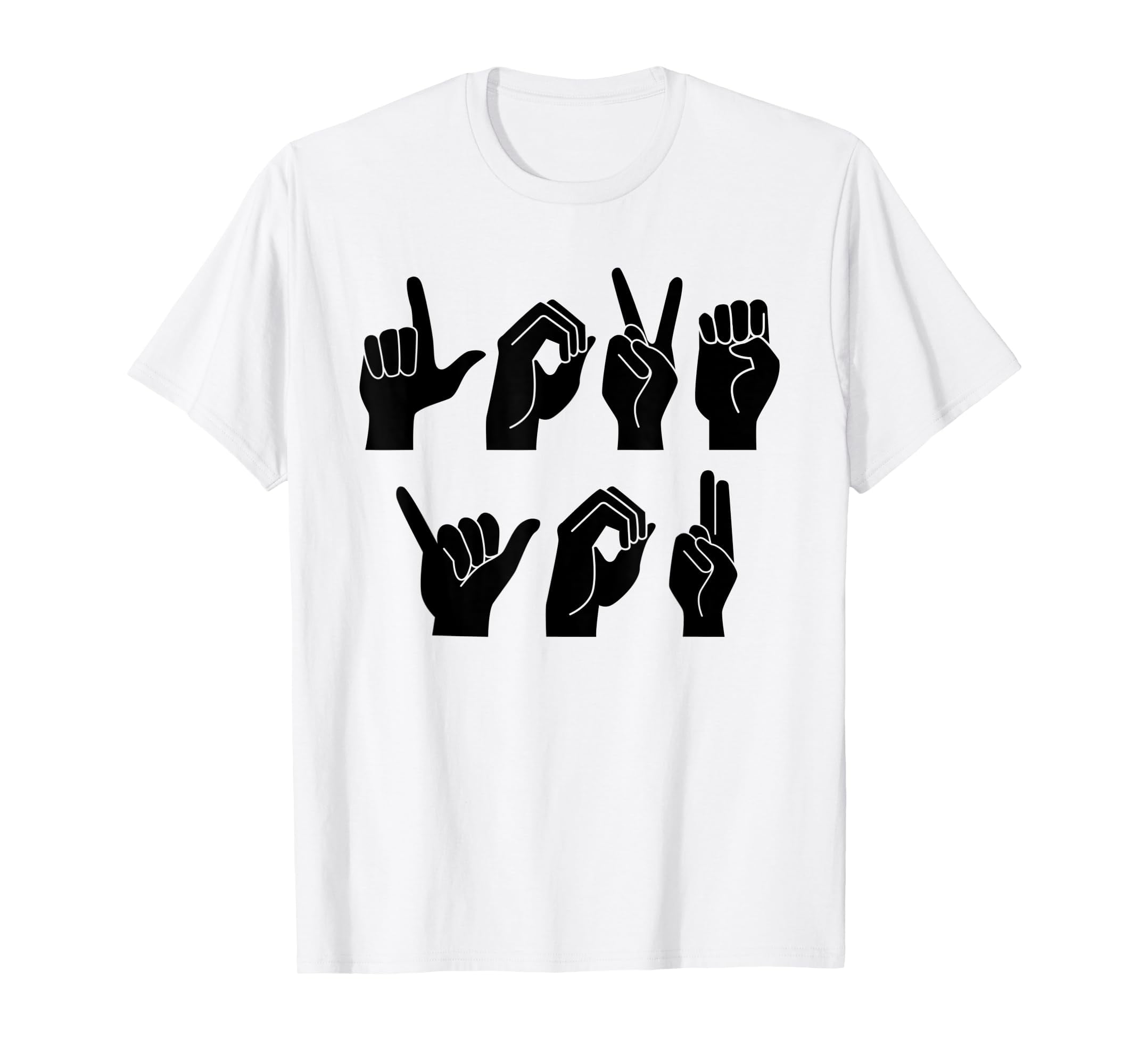 American Sign Language ASL T-Shirt - Walmart.com