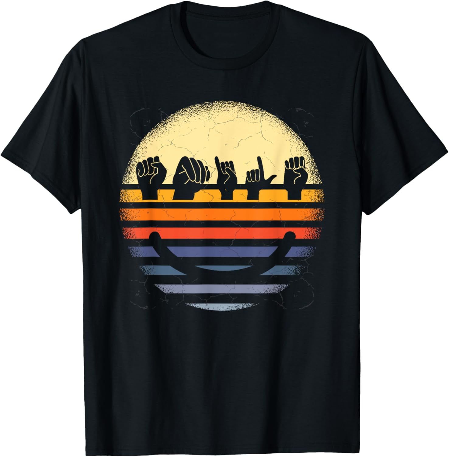 American Sign Language ASL smile T-Shirt - Walmart.com