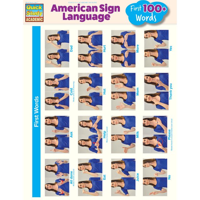 American Sign Language - First 100+ Words (Other) - Walmart.com