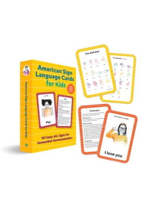 American Sign Language Flash Cards for Kids : 101 Easy ASL Signs for ...