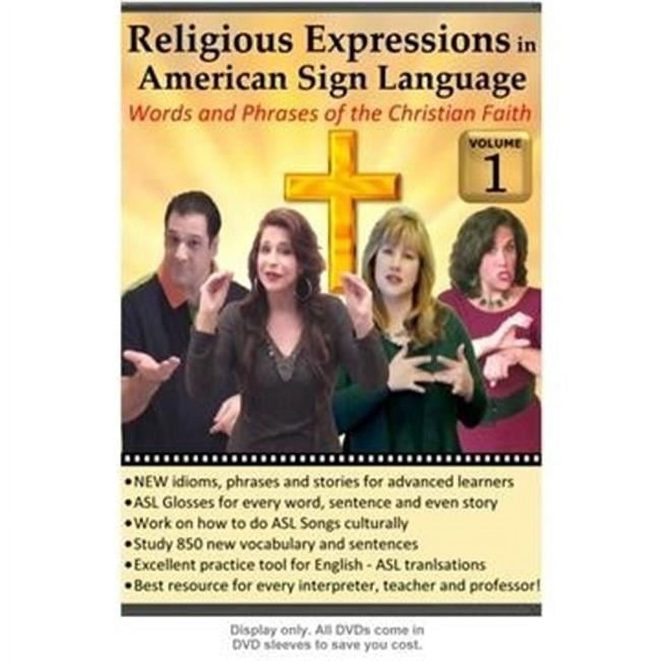 American Sign Language Religious Expressions - Volume 1 - Walmart.com