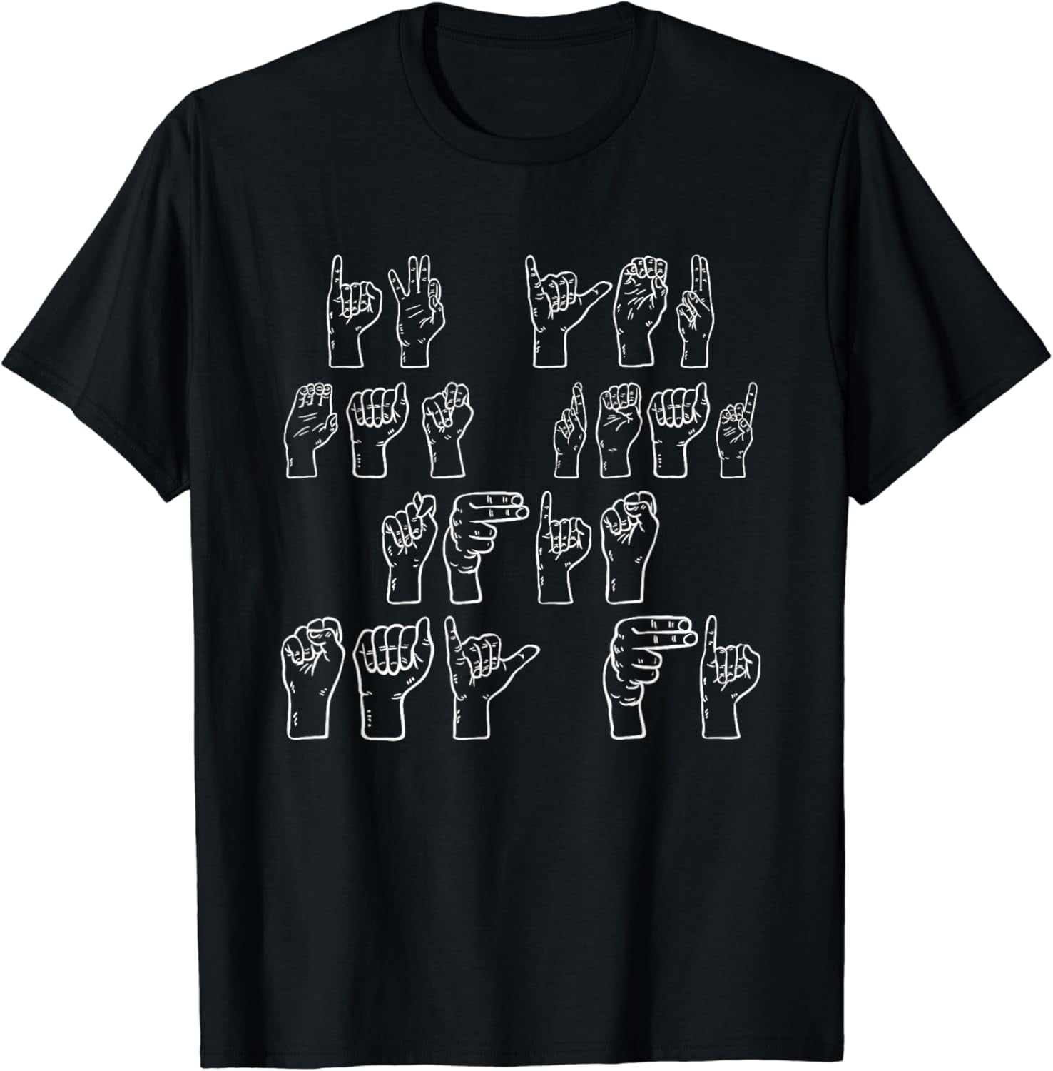 American Sign Language Tee - Walmart.com