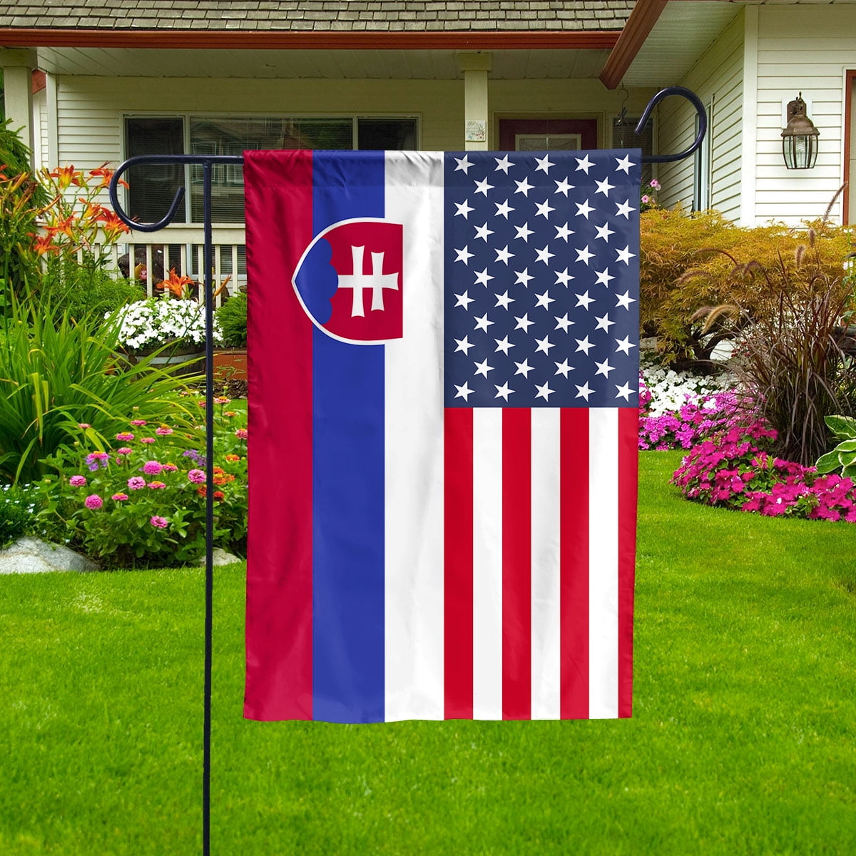 American Slovakia Flag Slovak Friendship U.S.A Memorial Day Patriotic ...