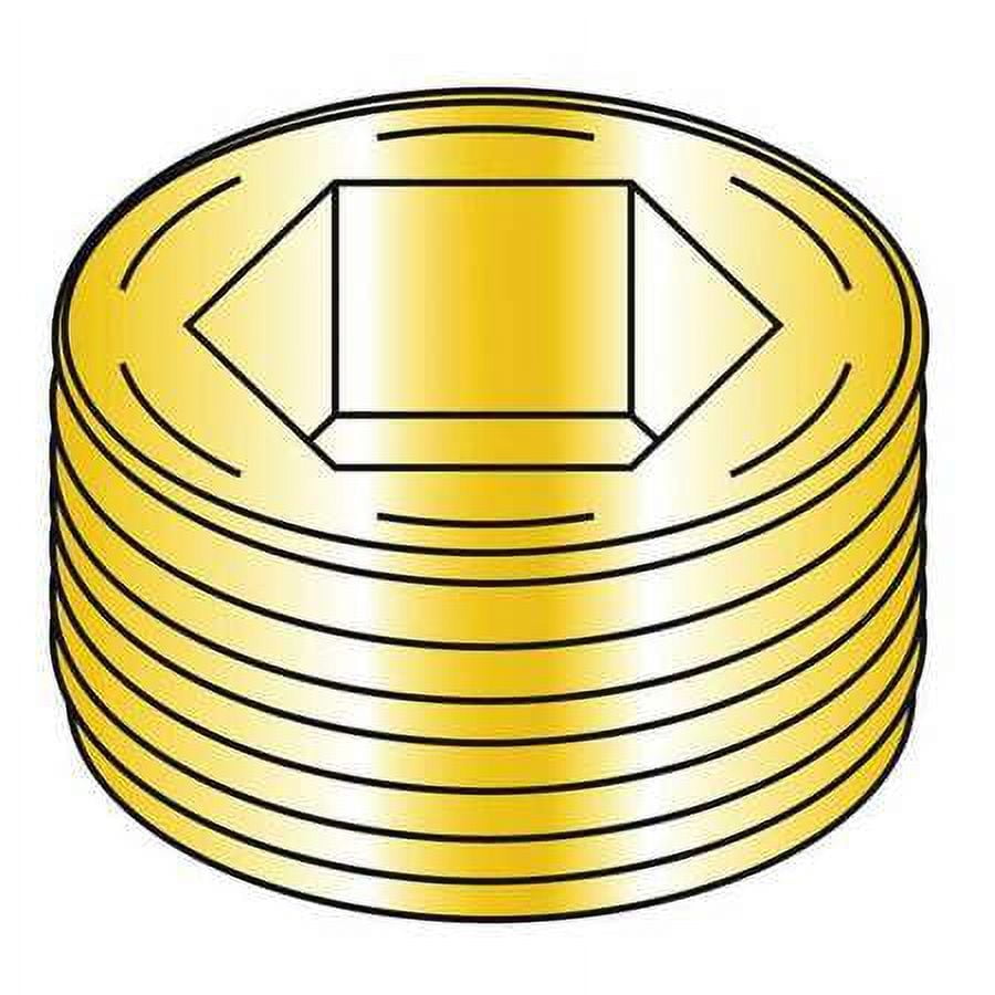 American Sockets Socket Pipe Plg 7/8 Tape Brs 1/4,PK100 00250PPSFB - Walmart.com