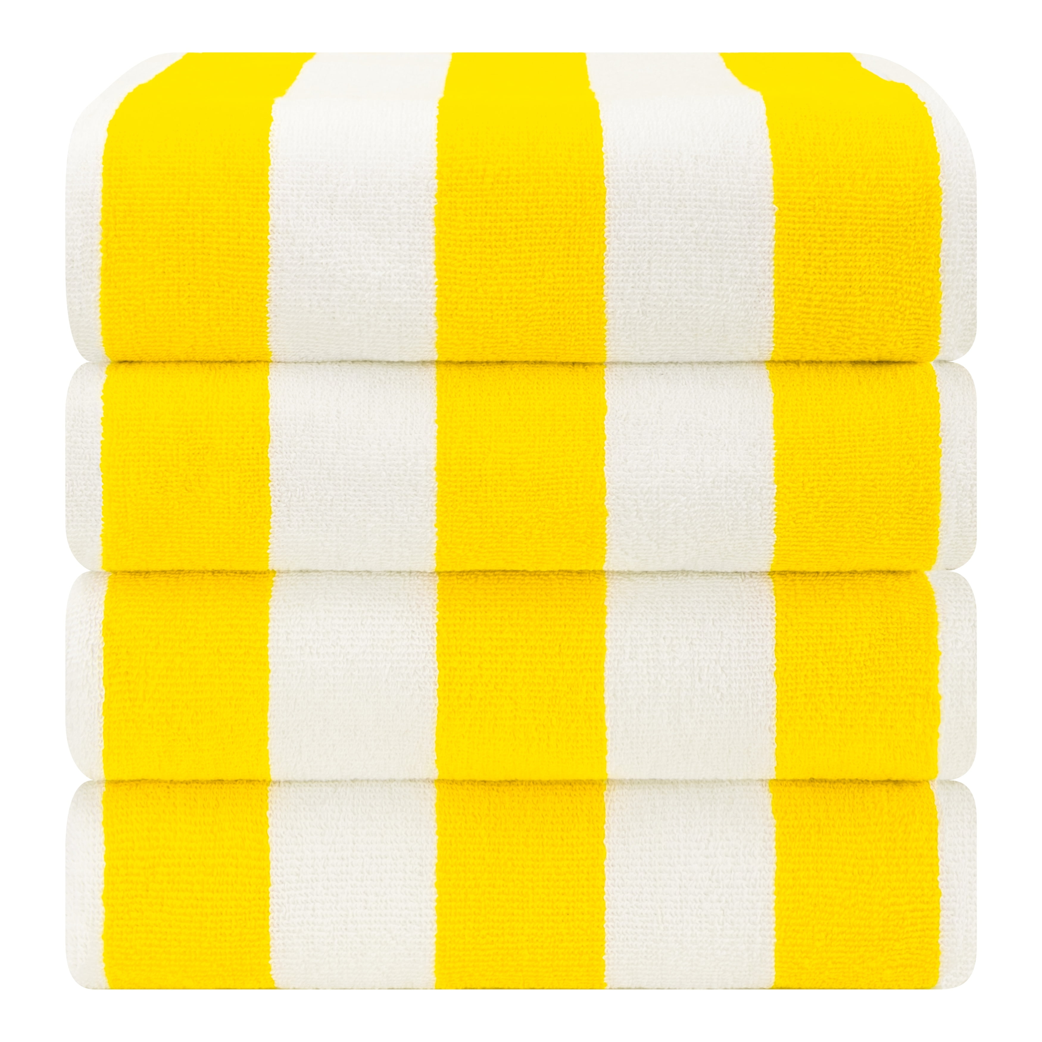 American Soft Linen, Super Absorbent 100% Cotton 4 Pack Beach Towels ...