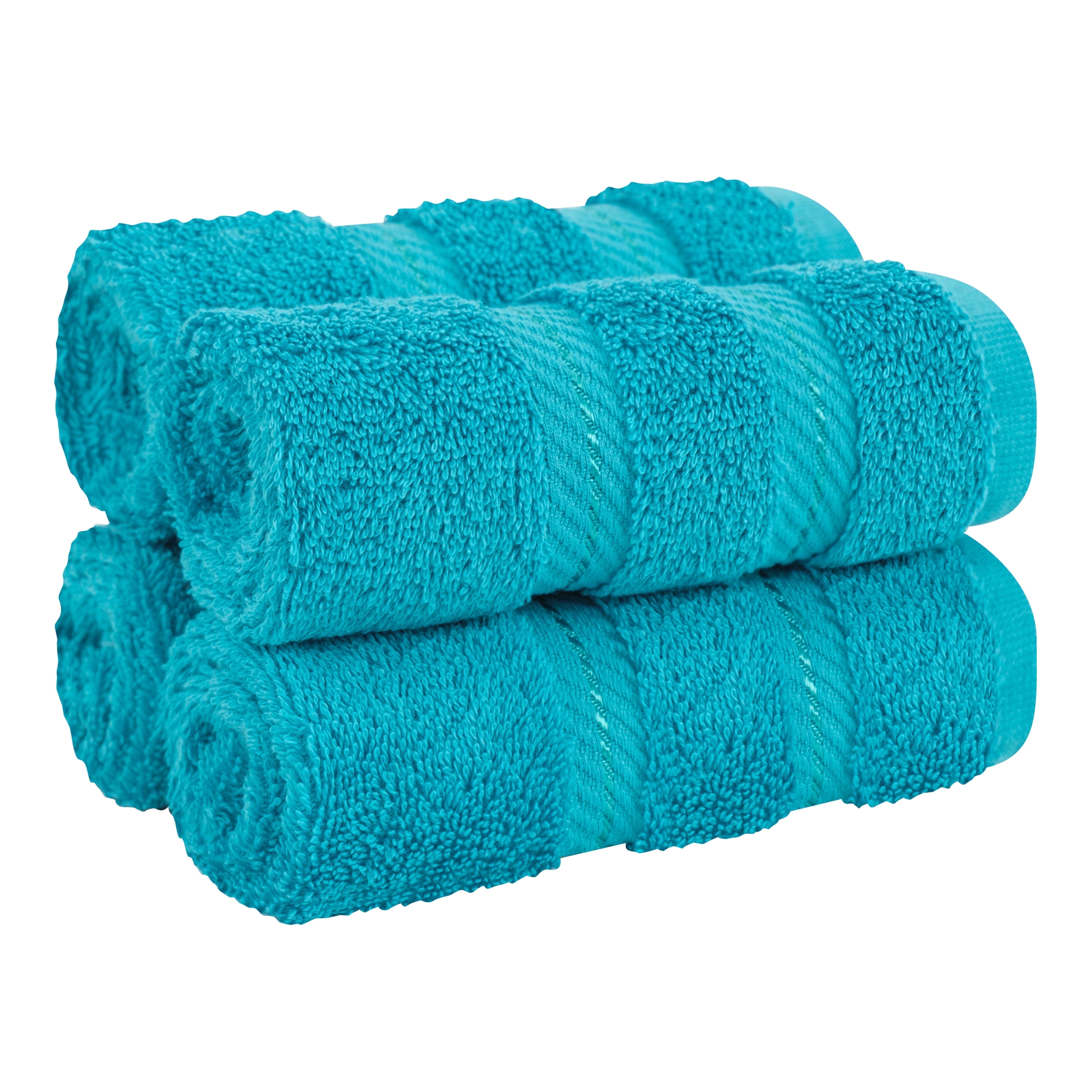 American Soft Linen Luxury 4 Piece Washcloth Set, 100% Cotton Turkish ...