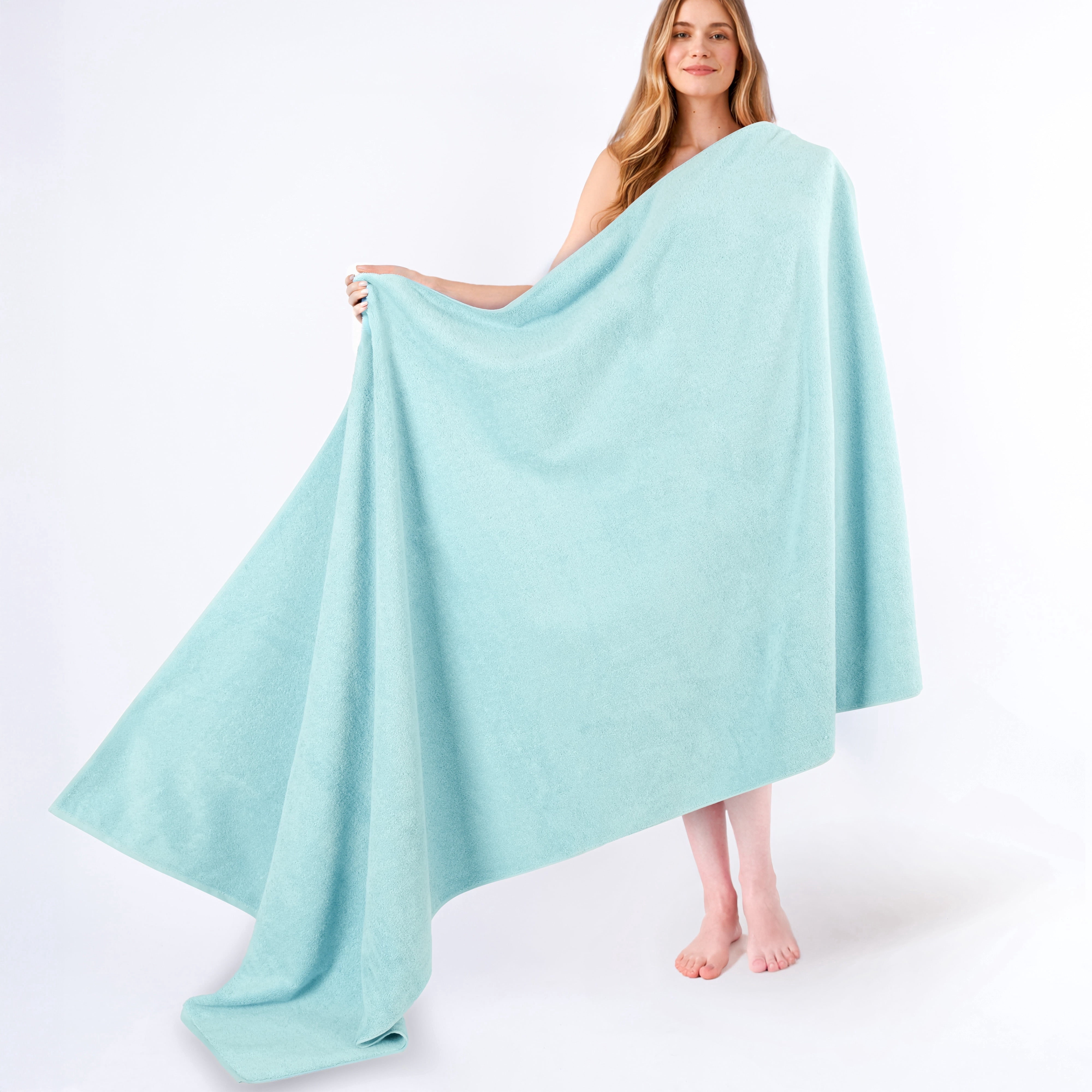 American Soft Linen Luxury 40x80 Oversized Bath Sheet, 100% Cotton XL ...