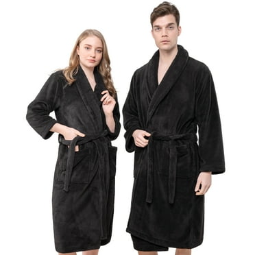 U2SKIIN Mens Cotton Blend Robes, Lightweight Soft Spa Knit Bathrobe for ...