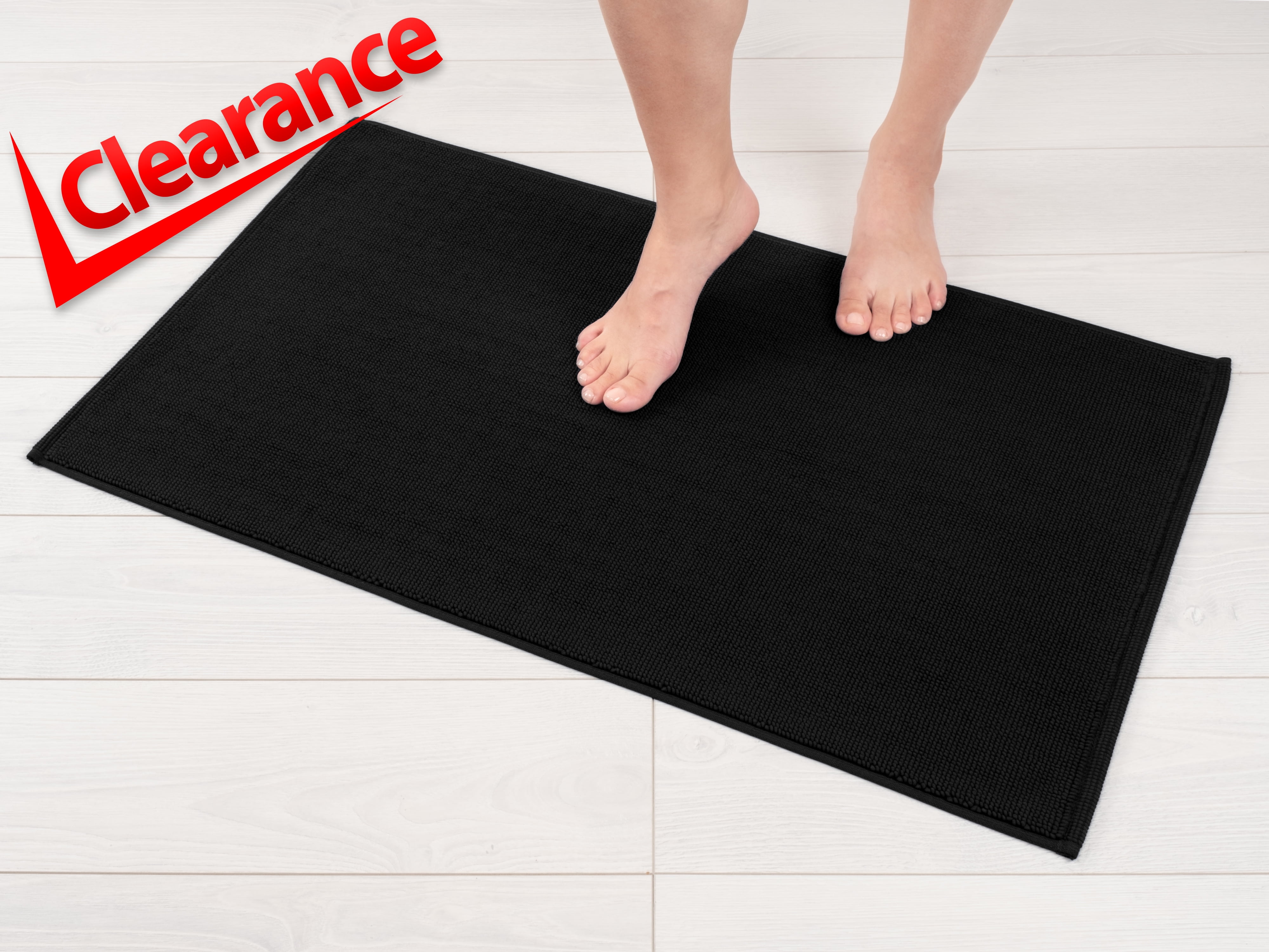 American Soft Linen, Non Slip Bath Rug, 100% Cotton 17x24 inches, Soft ...