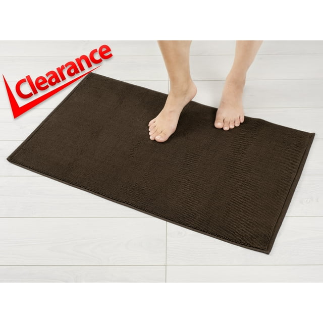 American Soft Linen, Non Slip Bath Rug, 100% Cotton 20x34 inches, Soft ...