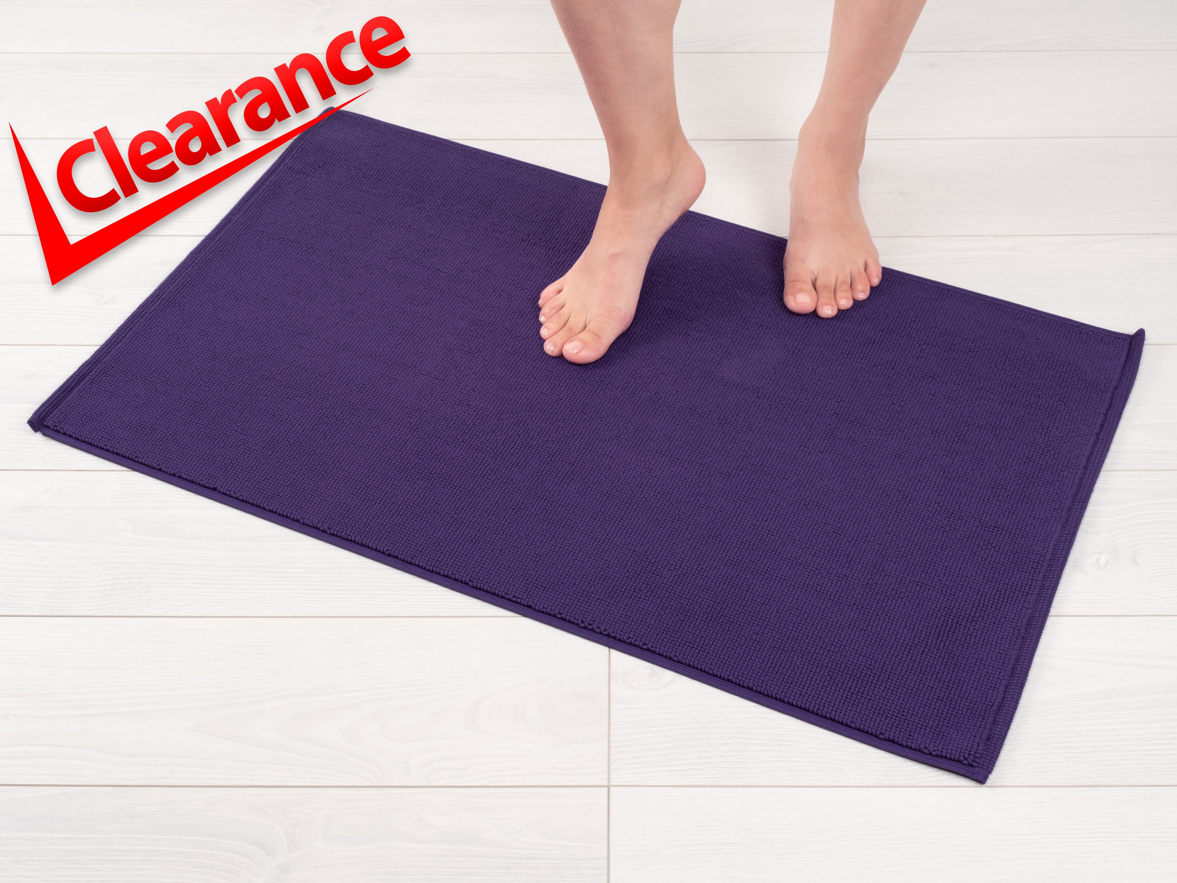 American Soft Linen, Non Slip Bath Rug, 100% Cotton 20x34 inches, Soft ...