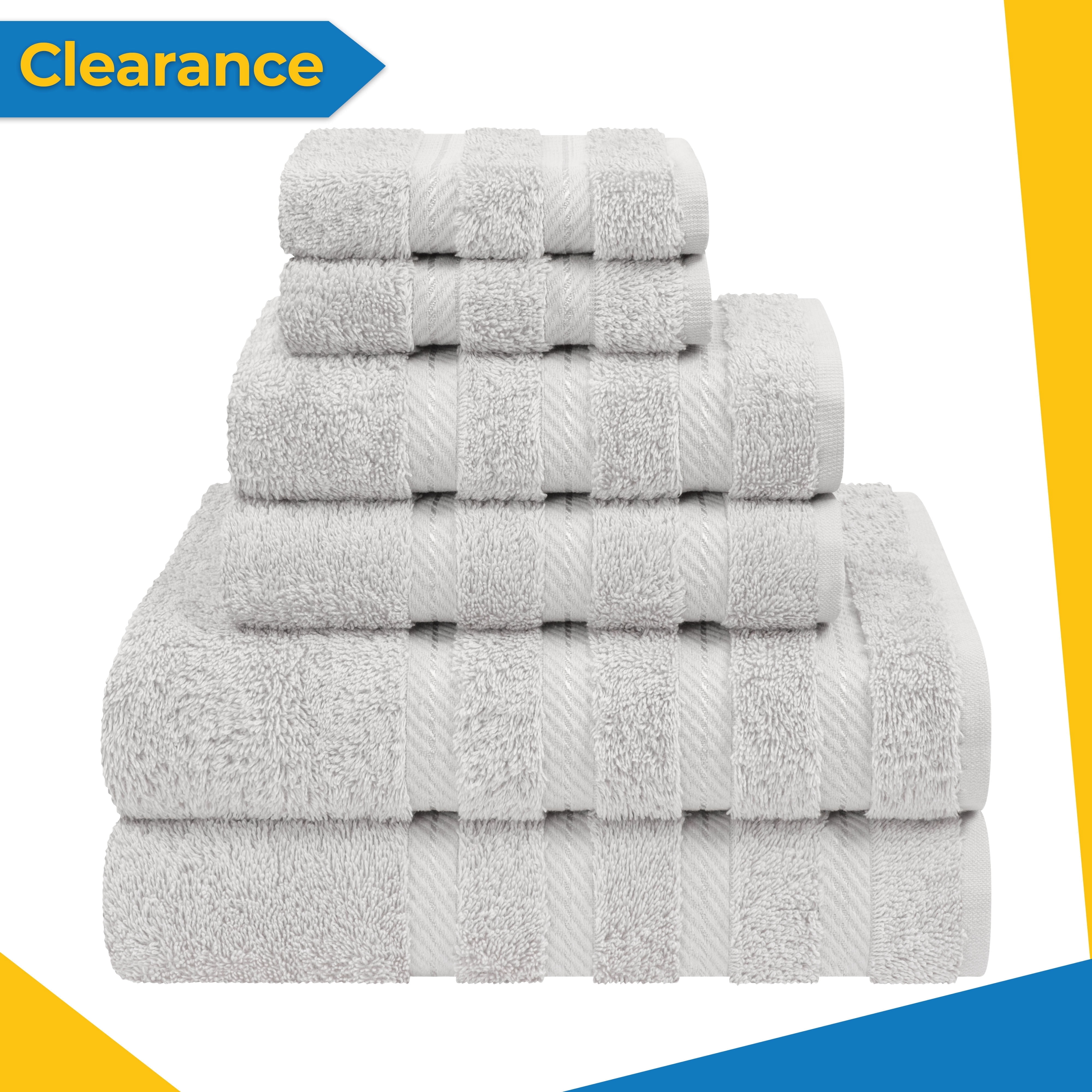 American Soft Linen Turkish 6 Piece Towel Set, 100% Cotton Premium Soft ...