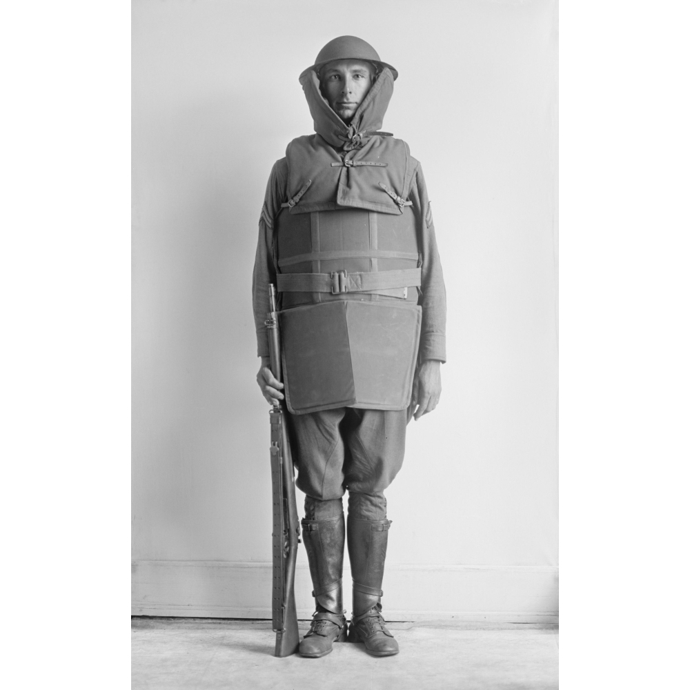 American Soldier Modeling World War 1 Body Armor History (24 x 36 ...