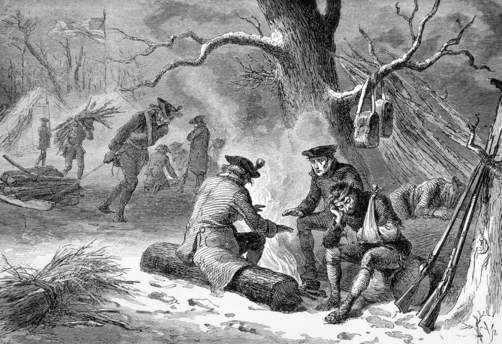 American Soldiers At Valley Forge History (24 x 18) - Walmart.com