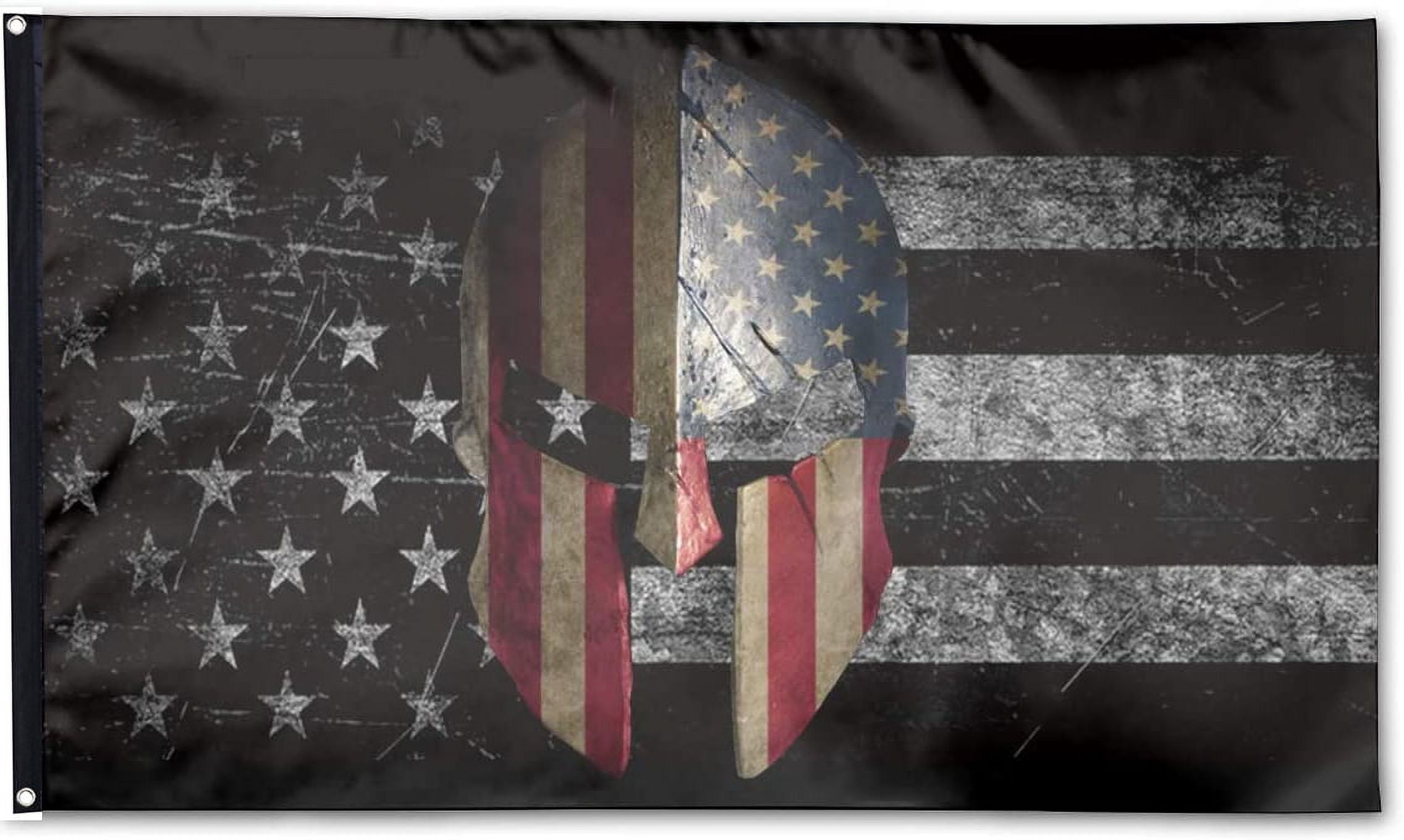 American Spartan Warrior Helmet flags Polyester 3x5 FT Indoor Outdoor ...