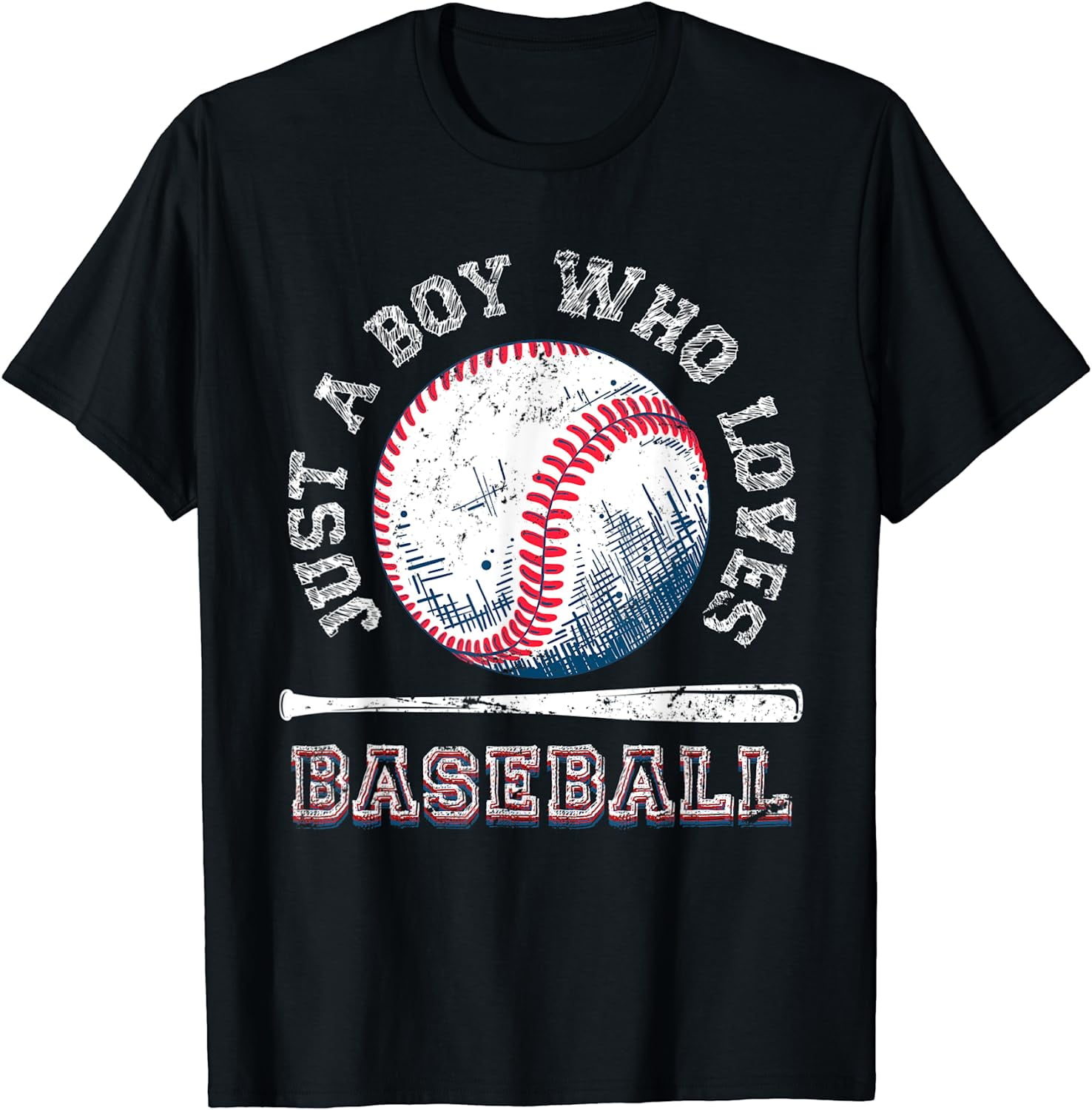 American Sport Fan Baseball Lover Boys Batter Baseball T-Shirt ...