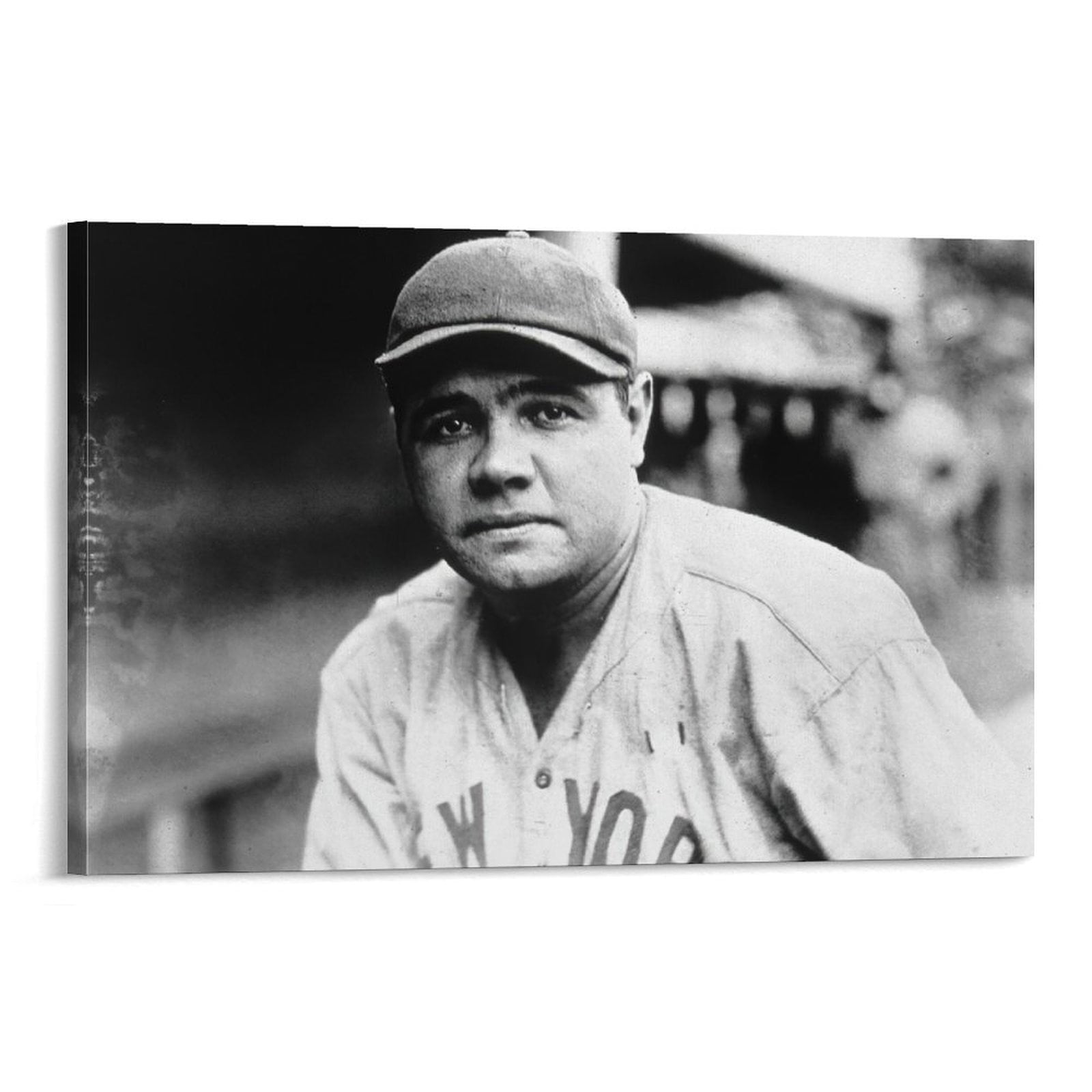 American Sportsmen Babe Ruth Black And White Poster Wall Art Picture ...