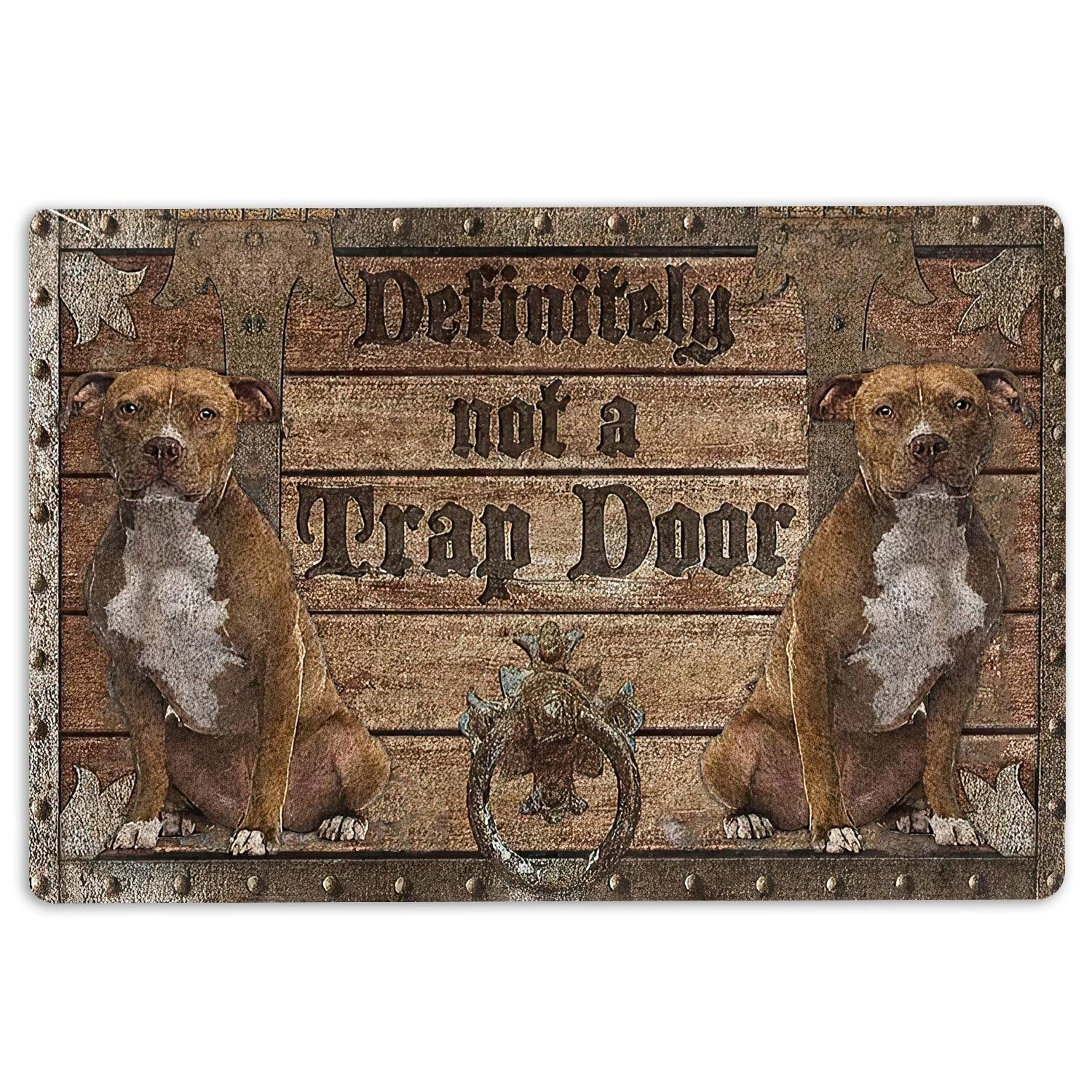 American Staffordshire Door Mat Definitely Not A Trap Door American Staffordshire Terrier ...